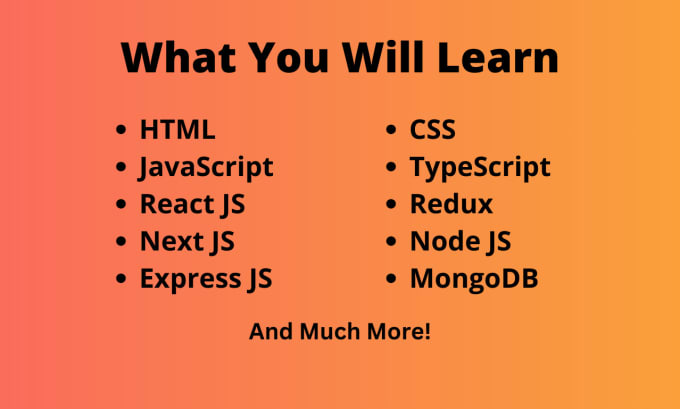 Tutor And Teach You Html Css Javascript React And Node By Faisal