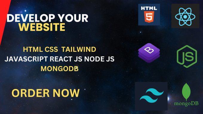 Create Responsive Websites In Html Css Javascript React Nodejs Mern