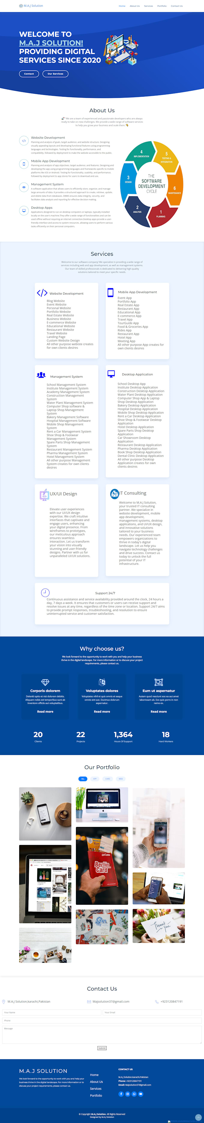 Website Design Using Html Css Javascript And Bootstrap By