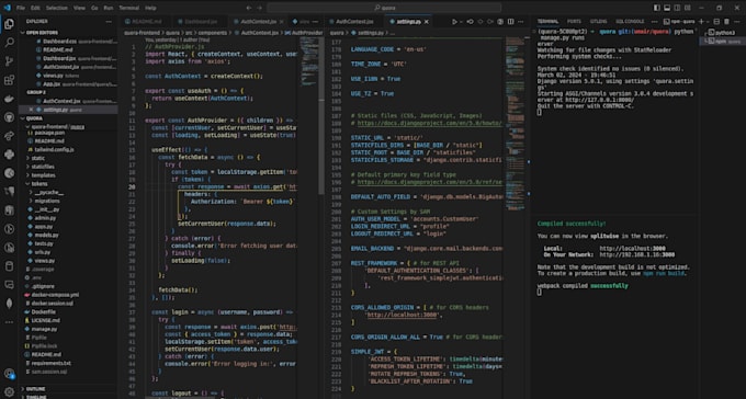 Do Full Stack Development And Bug Fix In Django And React By Sibtain