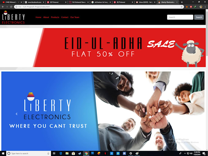Build Responsive Website Design Using Html Css Javascript For Any