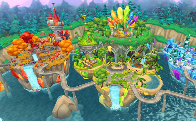Do 3d Game Environment Environment Design Level Design 3d Game Map For