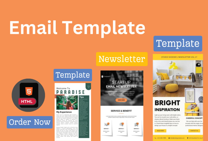Create Html Coding Email Signature Newsletter And Template By