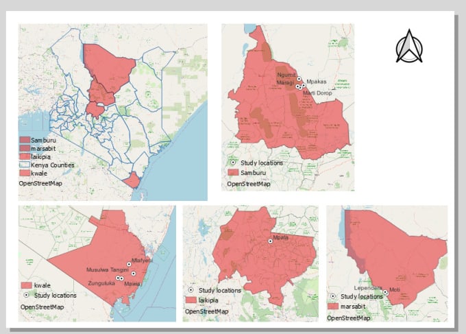 Gis Mapping Spatial Analysis And Remote Sensing By Danielkimaru Fiverr