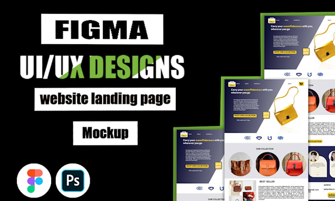 Do Responsive Landing Page Design Figma Website Website Mockup Psd Uiux