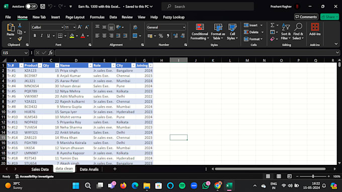 Do Ms Excel Data Cleaning And Fastest Data Entry By Prashant R Fiverr