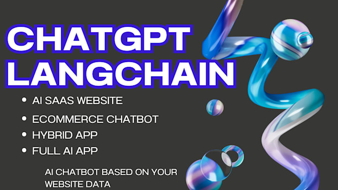 Develop Chatgpt Langchain Ai Saas Website Chat Gpt Ecommerce Chatbot