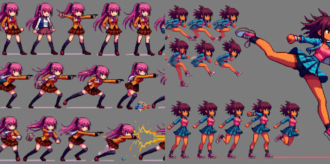 2d Spritesheet Pixel Game Art Asset Rpg Maker Spritesheet Animation