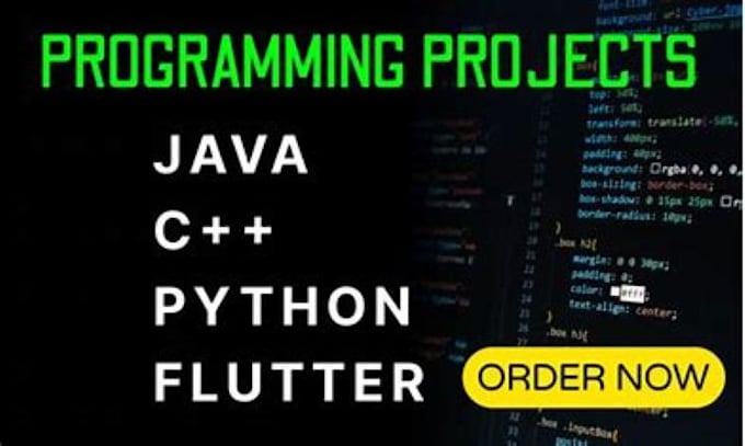 Do Java Python C Flutter Html Css Programming Projects By