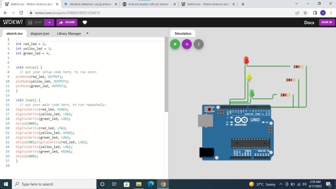 Make Arduino Uno And Raspberry Pi Simulation Project With Code By