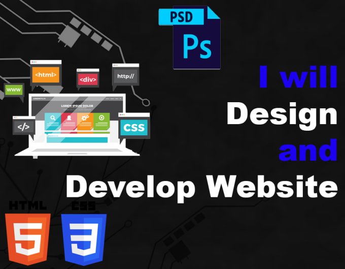 Do Web Programming Html Css Javascript Custom Website By Wags