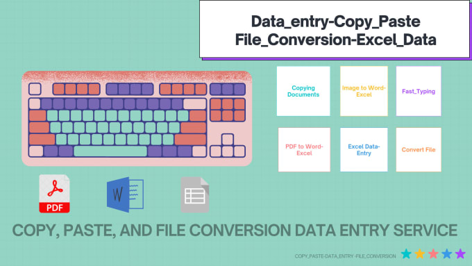 Do Precise Data Entry And Convert Pdf File Excel Data Entry Copy Paste