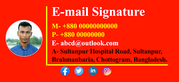 Do A Creative Html Email Signature By Rahmanmonshi Fiverr
