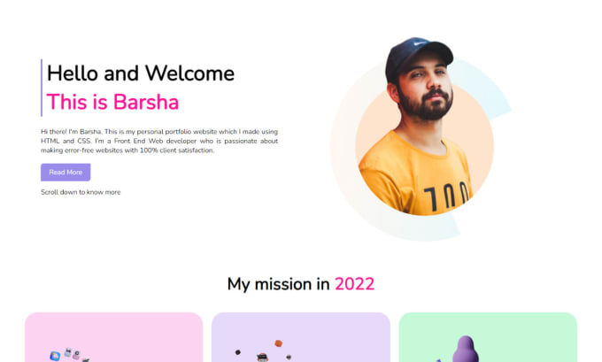 Build Html Template Using Html Css And Javascript By Web Dev Barsha