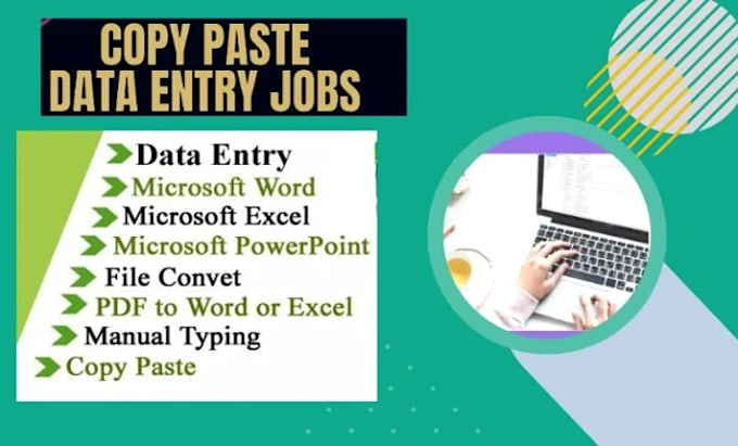 Do Excel Data Entry Web Research Copy Paste Typing Pdf To Excel