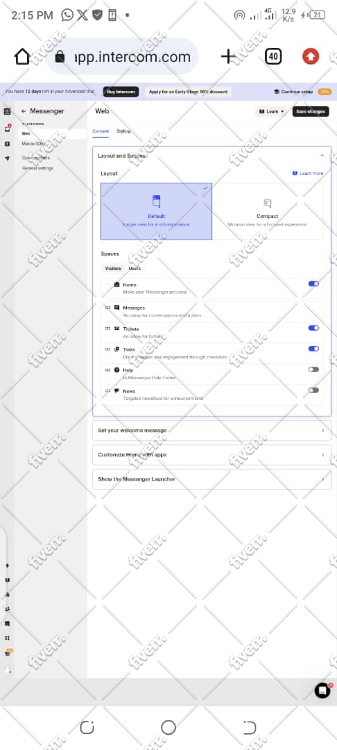 Setup Intercom Chatbot Product Tour Notion Tidio Live Chat Chatfuel