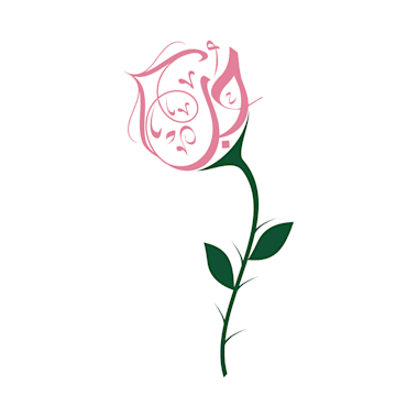 calligraphy rose