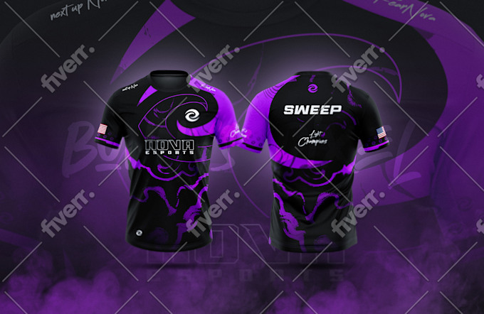 Design sublimation esports and gaming jersey or merchandise by ...