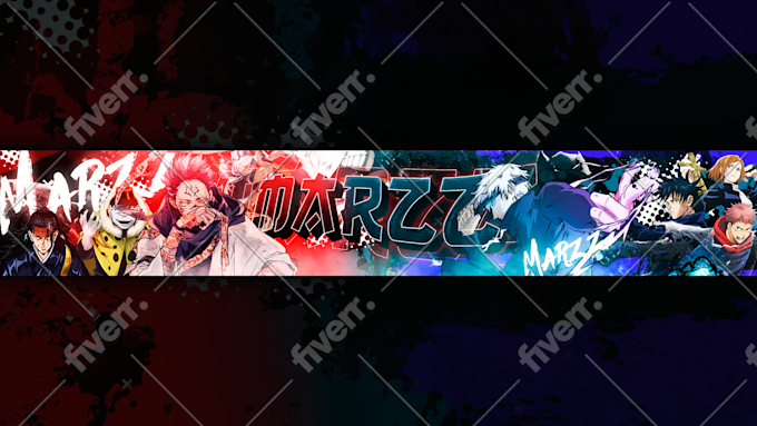 Design an outstanding youtube banner, gaming or anime style by ...