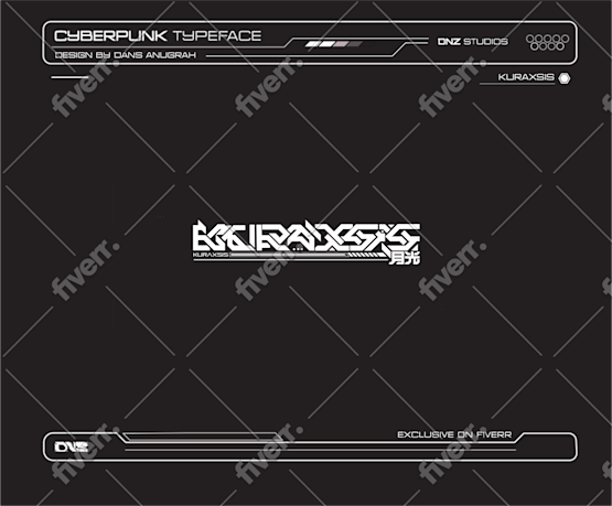 Design typeface or typography cyberpunk, futuristic logo by Dansanugrah ...