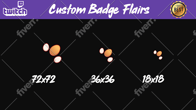 Design custom twitch sub flairs, badge flares and sub flares in 24 ...