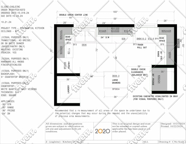 Design your 2d kitchen layout elevations in 2020 design by ...
