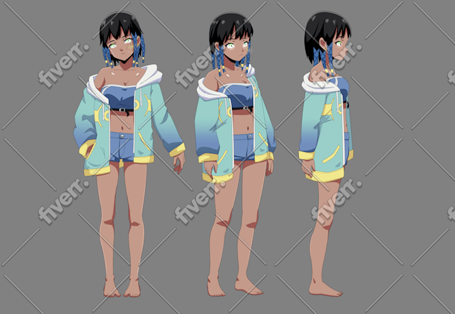 Create anime style character design as your request by Cananpictures ...