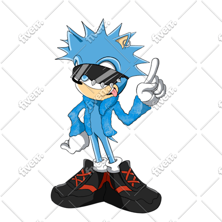 how to draw sonic mlg