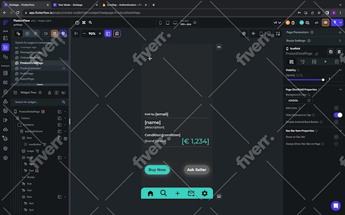 Flutterflow Flutter Ui App Flutter App Development Api Integration Adalo Dev By Jaysols Fiverr