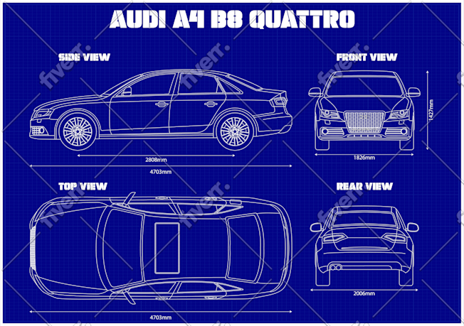 Draw technical line drawing, blueprint,2d drawing, product sketch, line ...