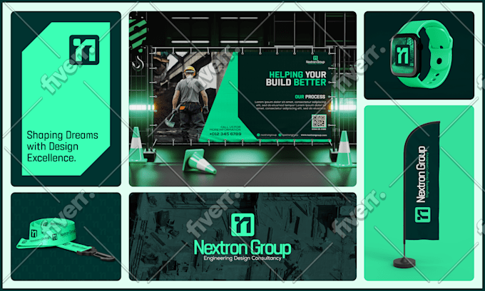 Create company logo design and complete brand identity with a full ...