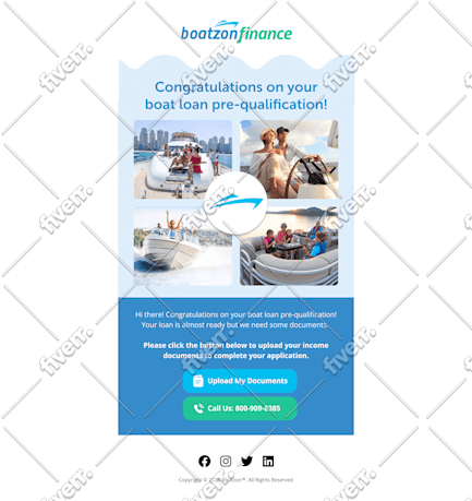 Design creative responsive email template by Ubaidchohan | Fiverr