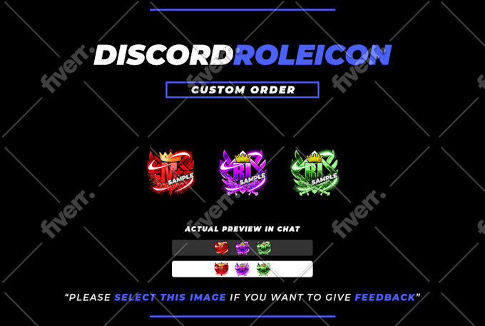 Make discord role icon badges by Jaceverma | Fiverr