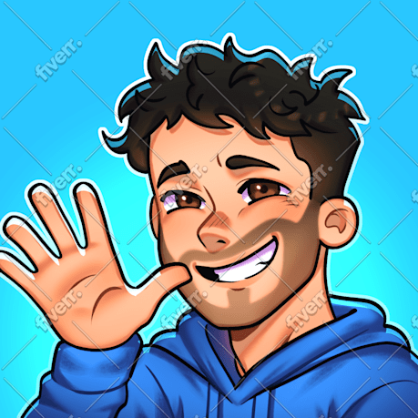 Draw a cartoon profile picture for any social media by Ulllon | Fiverr