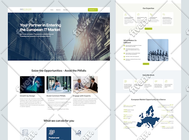 Do modern website ui ux and landing page design in figma by Nahid_bd71 ...