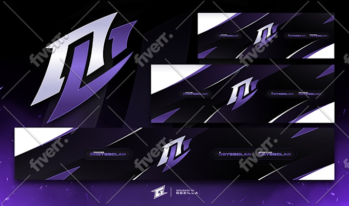 Design simple, minimalist, clean initial letter esports logo by Ggzilla ...