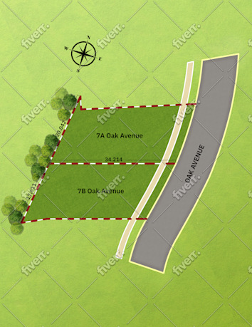 Illustrate 2d site plan, community board map, landscape for real estate ...