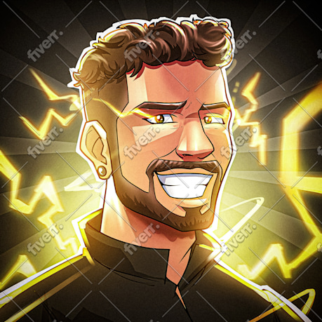 Draw custom cartoon pfp avatar logo for youtube twitch by Art_imperio ...