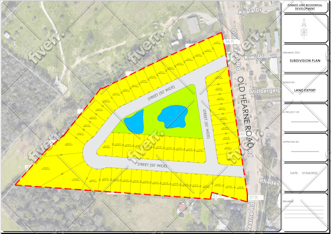 Design site plan, subdivision, layout in autocad by Landexpert | Fiverr