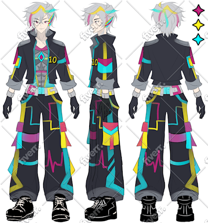 Design character sheet, outfit, costume, concept art by Cupidcheese ...