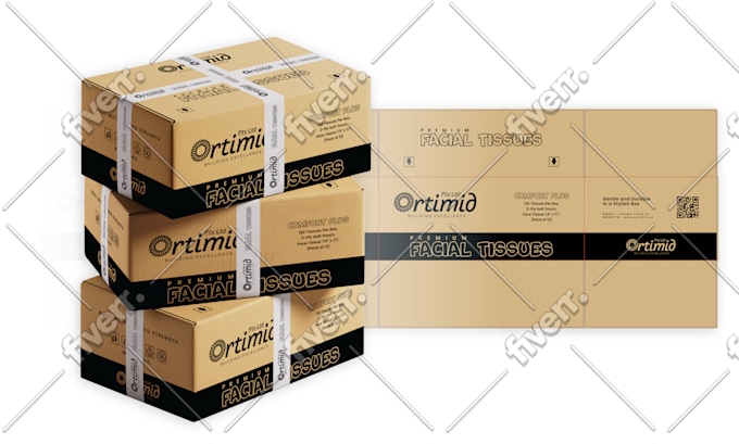 Design a custom product mailer box and a minimalist amazon cardboard ...