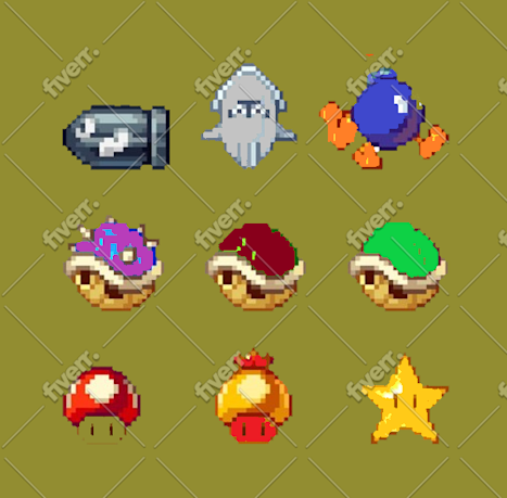 Do 8bit 16bit pixel art sprite game asset pixel art 2d sprite sheet ...