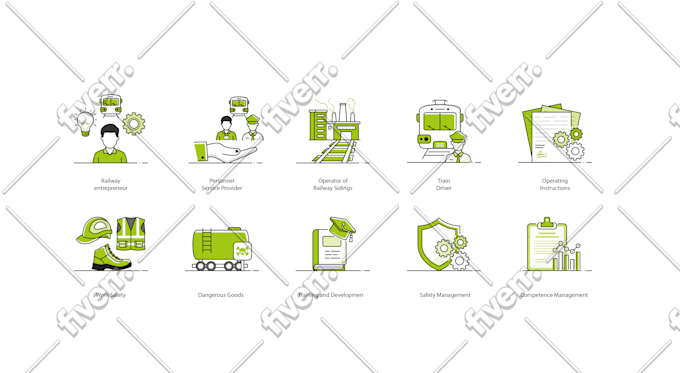 Design high quality custom vector icons by Graphic265 | Fiverr