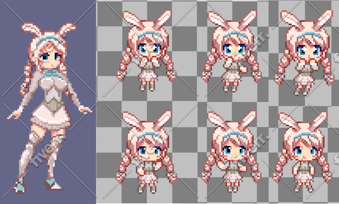 Nsfw pixel art character animation sprite sheet pixel game art nsfw art ...