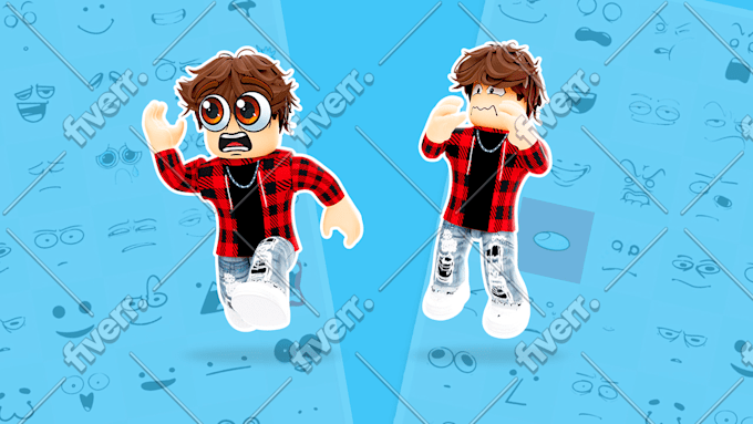 Make face expression roblox overlay for your thumbnail by Hiezellblox ...