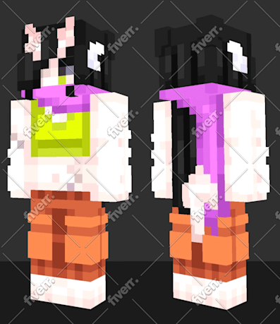 Create impressive minecraft custom skins by Yuzenmc | Fiverr