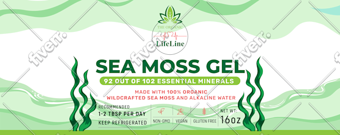 Design jar labels, sea moss labels and food product labels by ...