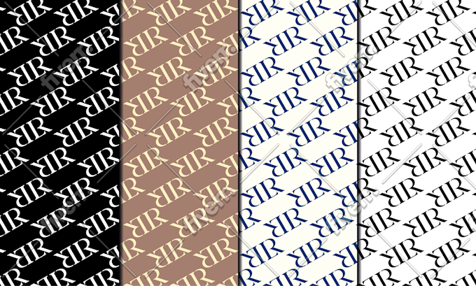 Create seamless monogram pattern design by Nichaan | Fiverr