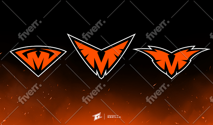 Design simple, minimalist, clean initial letter esports logo by Ggzilla ...