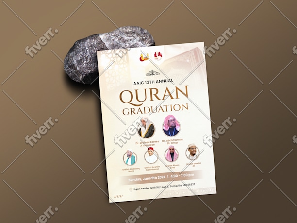 Design islamic flyer or poster in arabic english by Elsadiarts | Fiverr